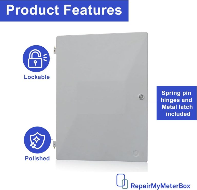Electric - Complete Meter box door standard size - Repairmymeterbox