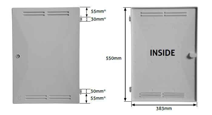 Pair Of Complete Meter Box Doors For Gas and Electric Meter Boxes ...